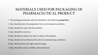 Industrial Pharmacy Packaging Material Science.pptx