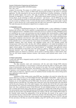 5.[26 35] rfid security using mini des algorithm in deployment of bike renting system | PDF ...