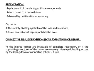 5. TISSUE REPAIR AND REGENERATION.pptx for education | PPTX