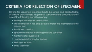 5. COLLECTION, TRANSPORTATION AND HANDLING OF SPECIMEN.pptx