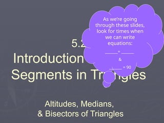 Comprehensive Guide to Special Segments in Triangles: Altitudes ...