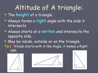 Comprehensive Guide to Special Segments in Triangles: Altitudes ...
