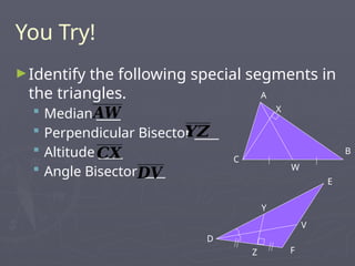 Comprehensive Guide to Special Segments in Triangles: Altitudes ...