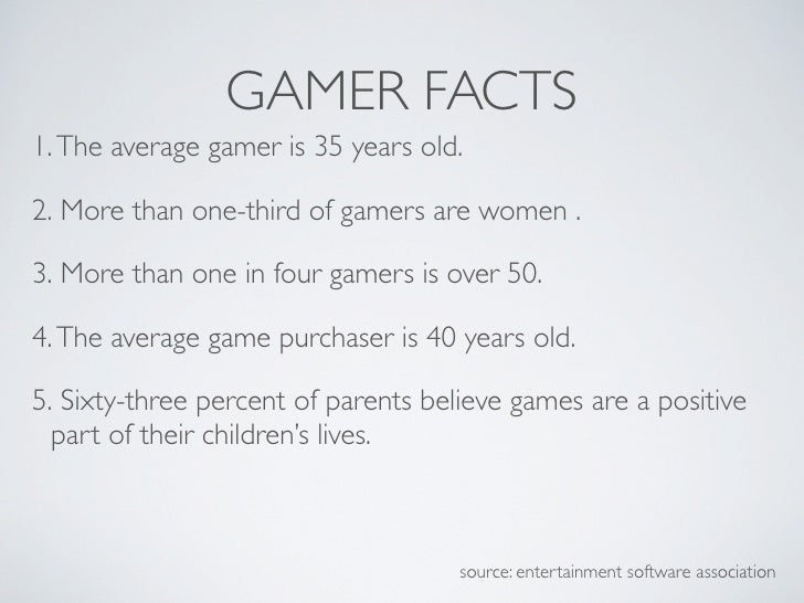 GAMER FACTS 1 The Average gamer-facts-1-the-average