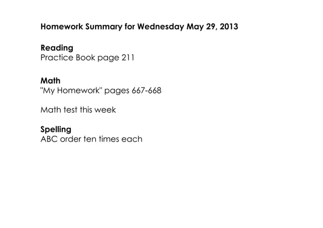 5.29.13 classwork wednesday | PPT