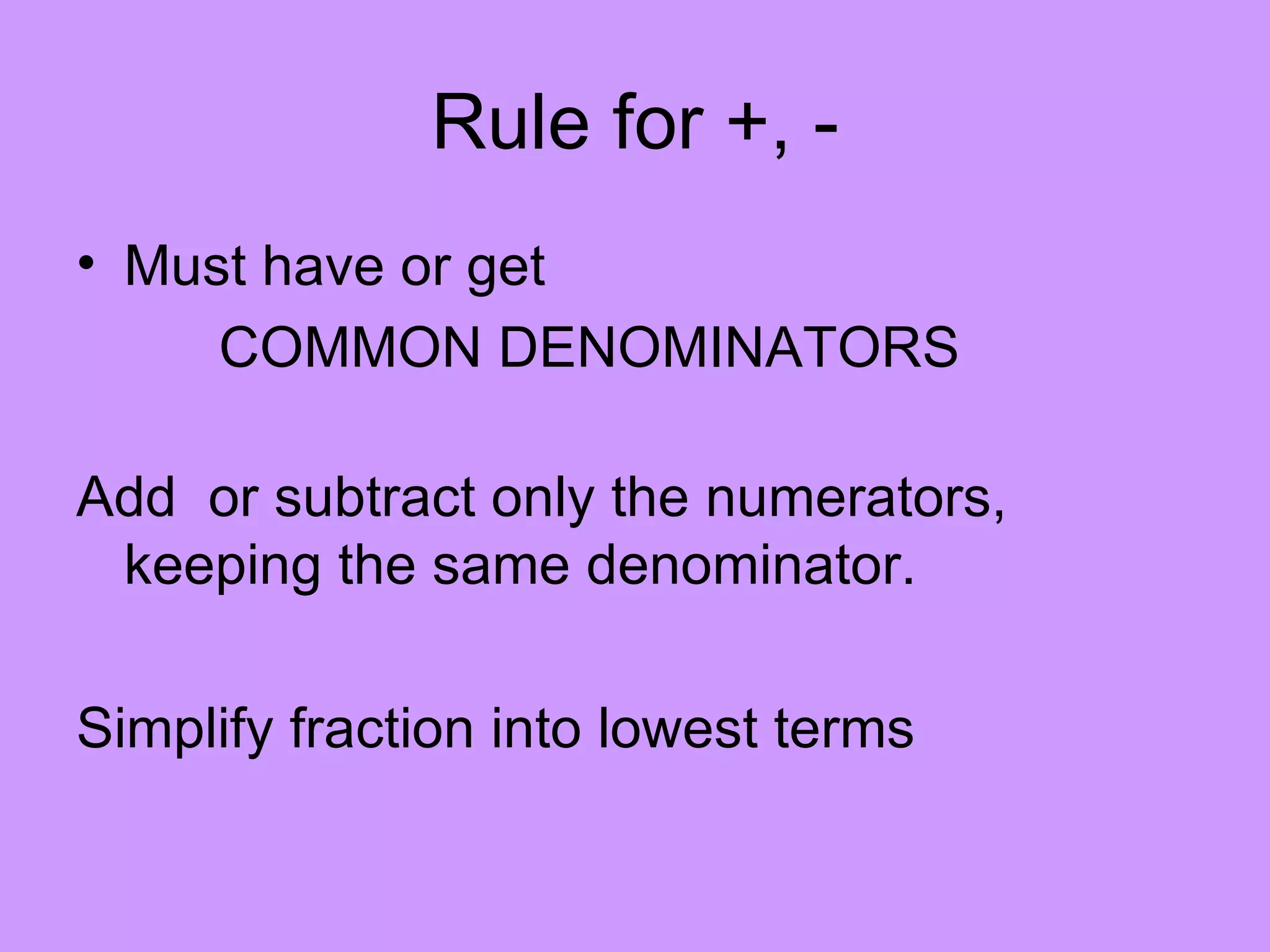 5.2 adding and subtracting fractions updated | PPT
