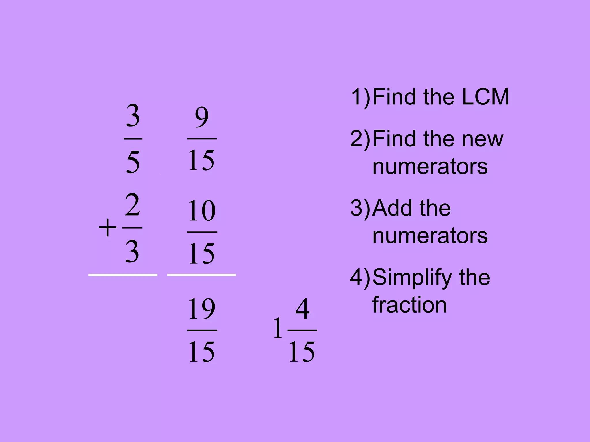 5.2 adding and subtracting fractions updated | PPT