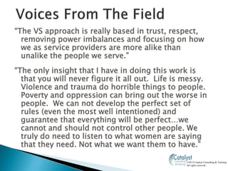 5.2 Services Optional: Using a Voluntary Services Approach | PPT