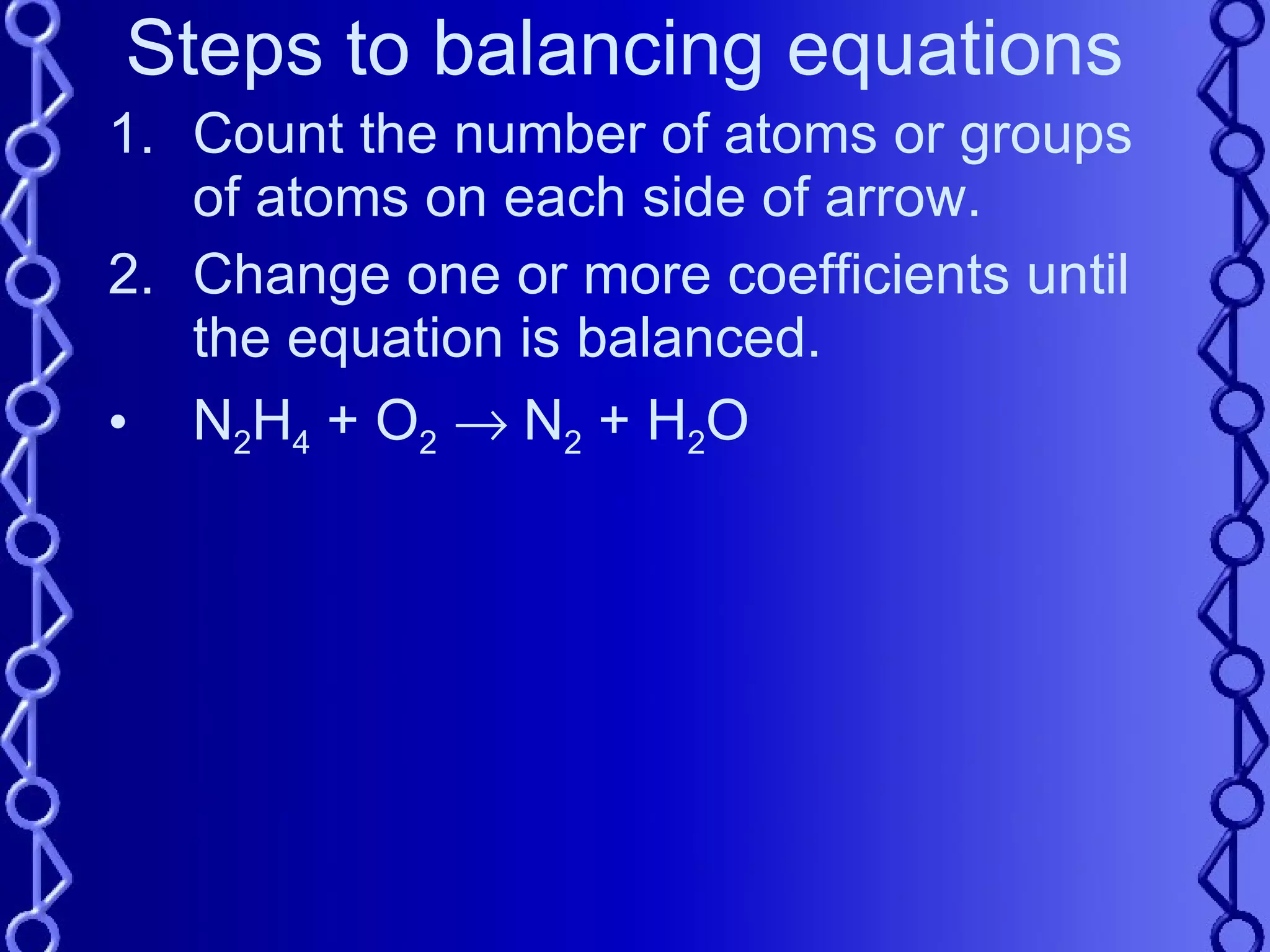 5-2 Balancing Reactions | PPT