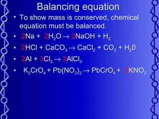 5-2 Balancing Reactions | PPT