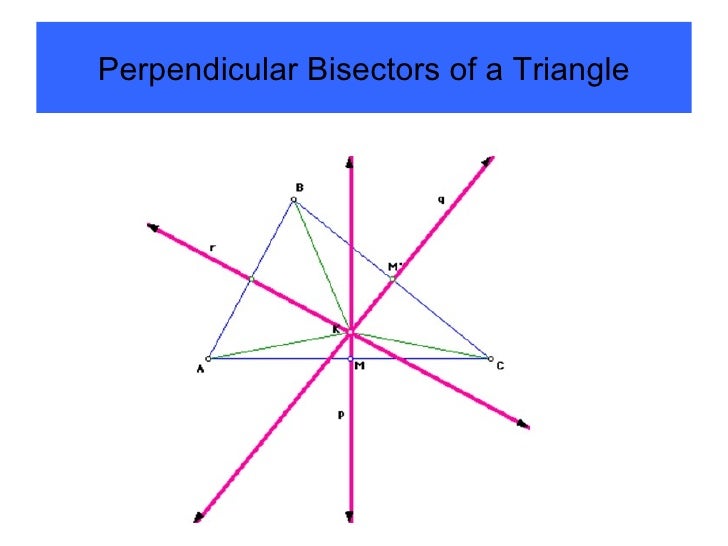 5.2 bisectors of a triangle