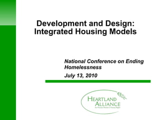 5.2 Development and Design: Integrated Housing Models (Geer) | PPT
