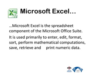5-2 Introduction to Microsoft Excel Presentation.pdf | Operating Systems | Computer Software and ...