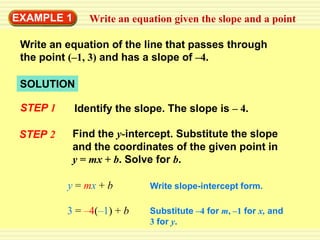 5.2 linear equations with 2 points day 1 | PPTX