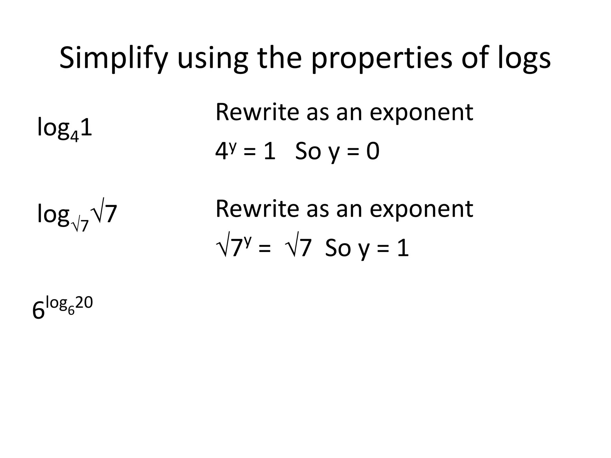 5-2 Logarithmic Functions and their graphs.ppt