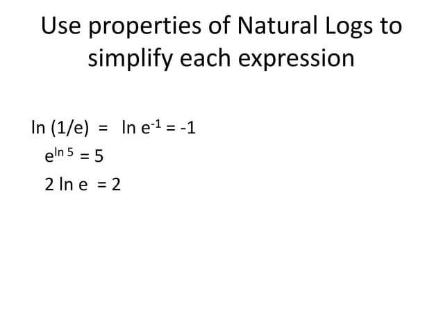 5 2 Logarithmic Functions And Their Graphsppt