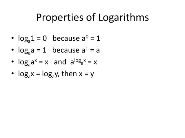 5 2 Logarithmic Functions And Their Graphsppt