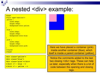 5.2 nesting and floating elements | PPT
