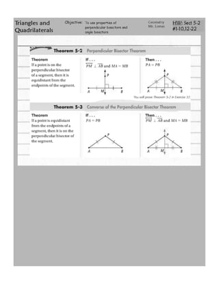 5 2 perpendicular and angle bisectors | PDF