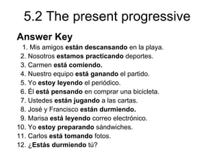 5.2 Present progressive | PPT