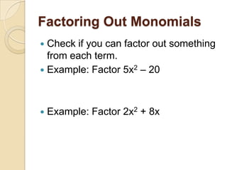 5.2 Solving Quadratic Equations by Factoring | PPTX