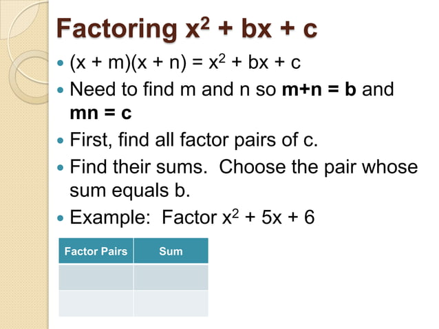 5.2 Solving Quadratic Equations by Factoring | PPTX