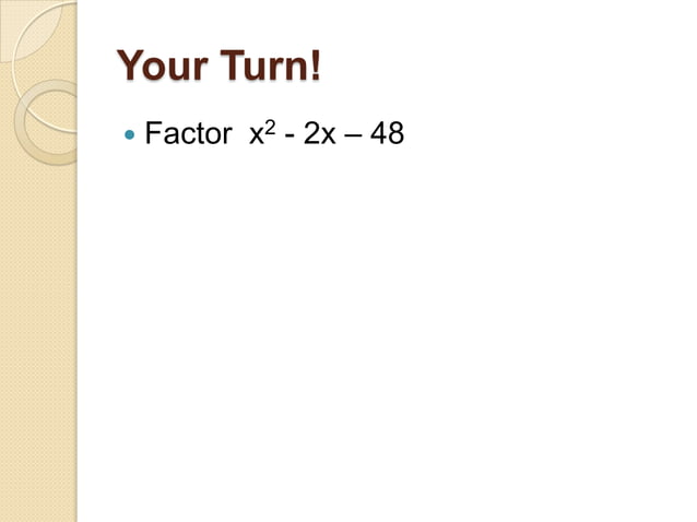 5.2 Solving Quadratic Equations by Factoring | PPTX