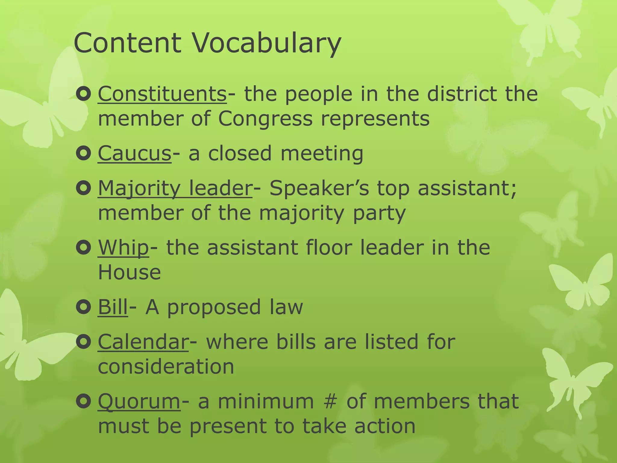 5 2 the house of representatives | PPTX