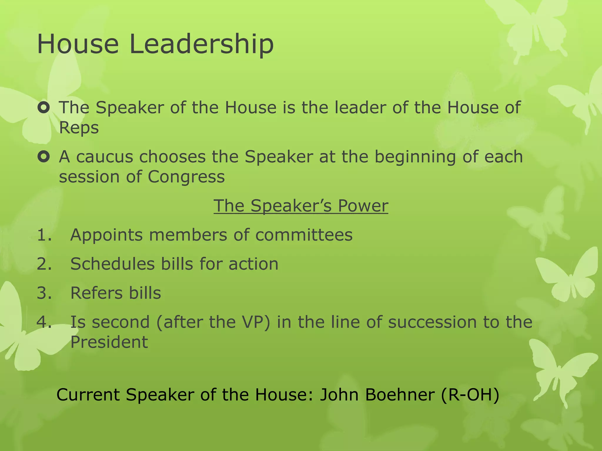 5 2 the house of representatives | PPTX