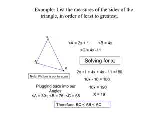 Triangle Inequality Theorem Problems