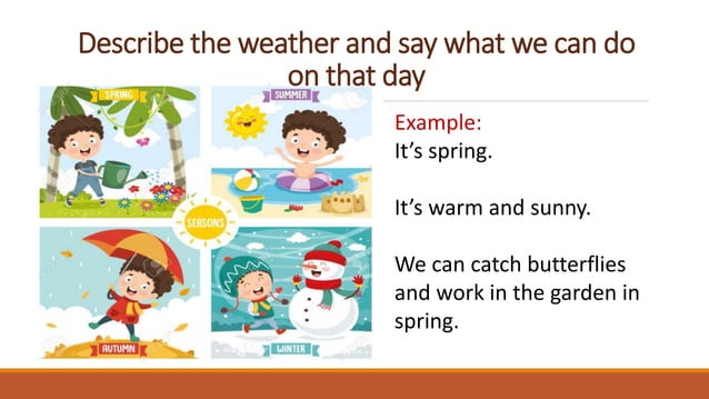 Seasons and weather in Great Britain | PPTX