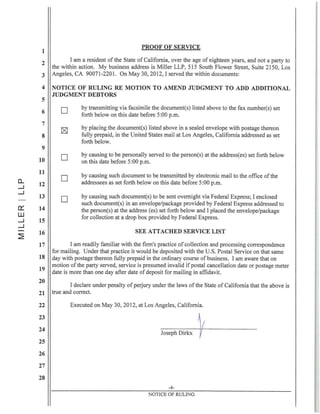 5 30-12 notice of ruling re motion to amend judgment to add judgment ...