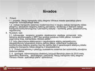 Tarybos seminaras. Naujų transporto rūšių diegimas | PPT