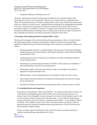 5.[39 44]fostering the practice and teaching of statistical consulting ...