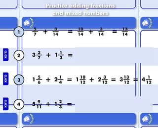 5.3 additing & subtracting fractions | PPT