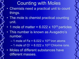 5-3 Balancing Moles | PPTX