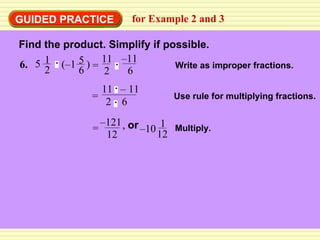 5.3 multiplying fractions updated | PPT