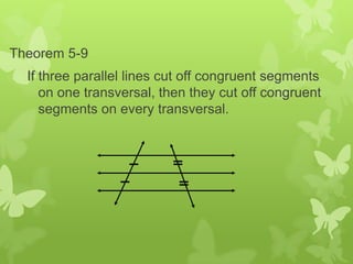 5 3 Theorems Involving Parallel Lines | PPTX