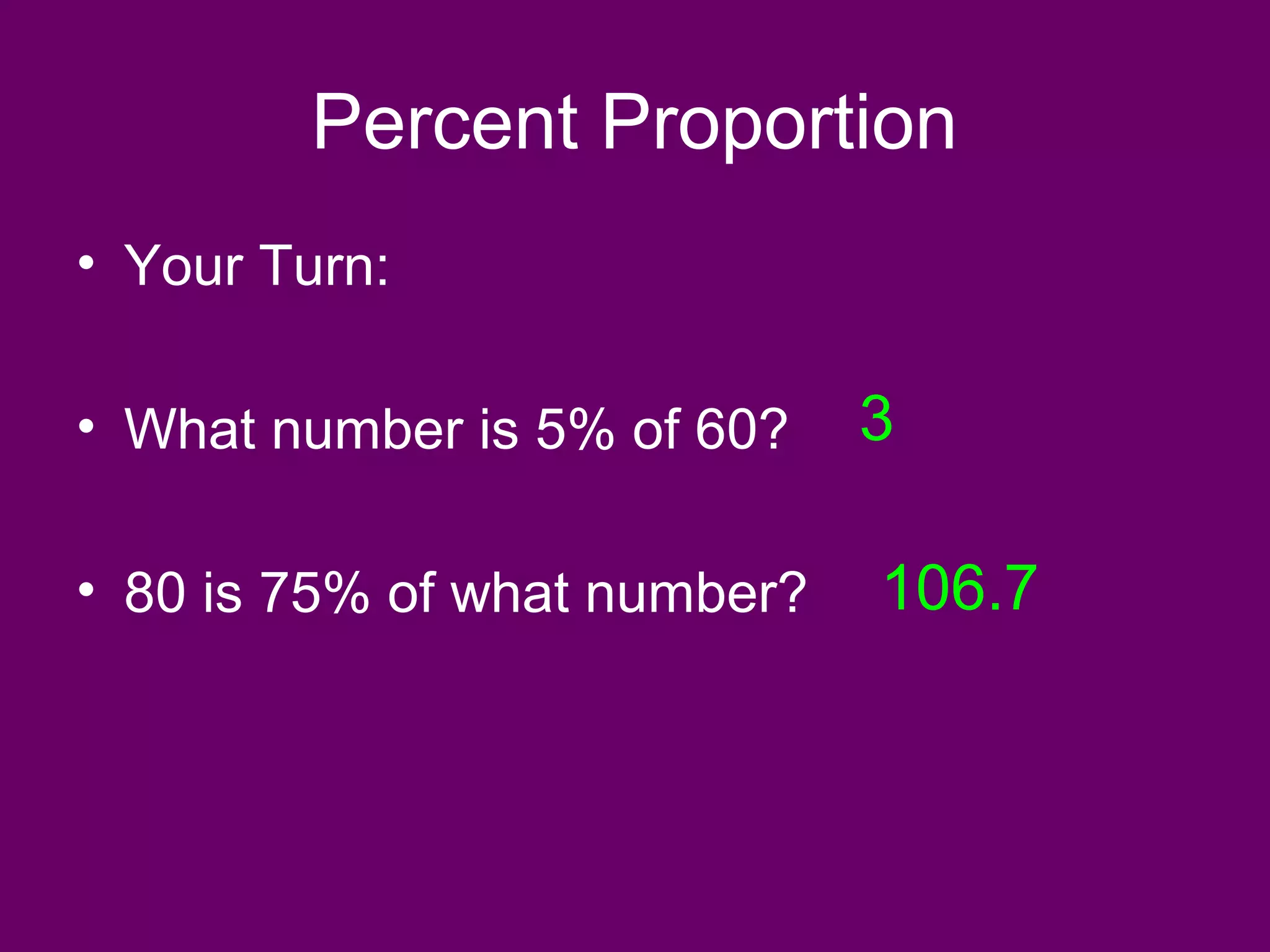 5 3 percent proportion | PPT