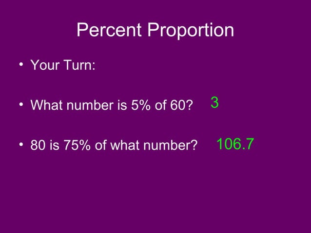 5 3 percent proportion | PPT