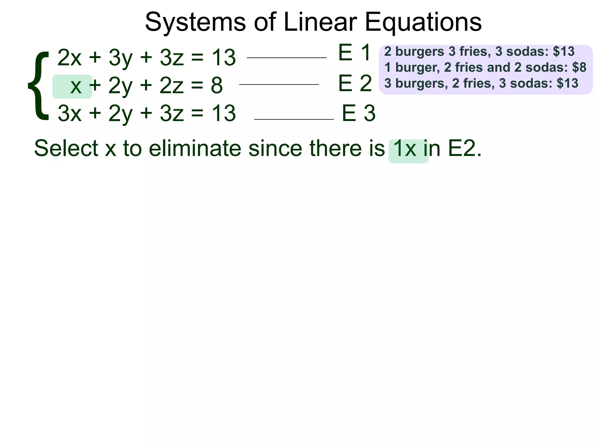 6.1 system of linear equations and matrices | PPTX
