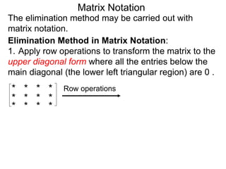 6.1 system of linear equations and matrices | PPTX