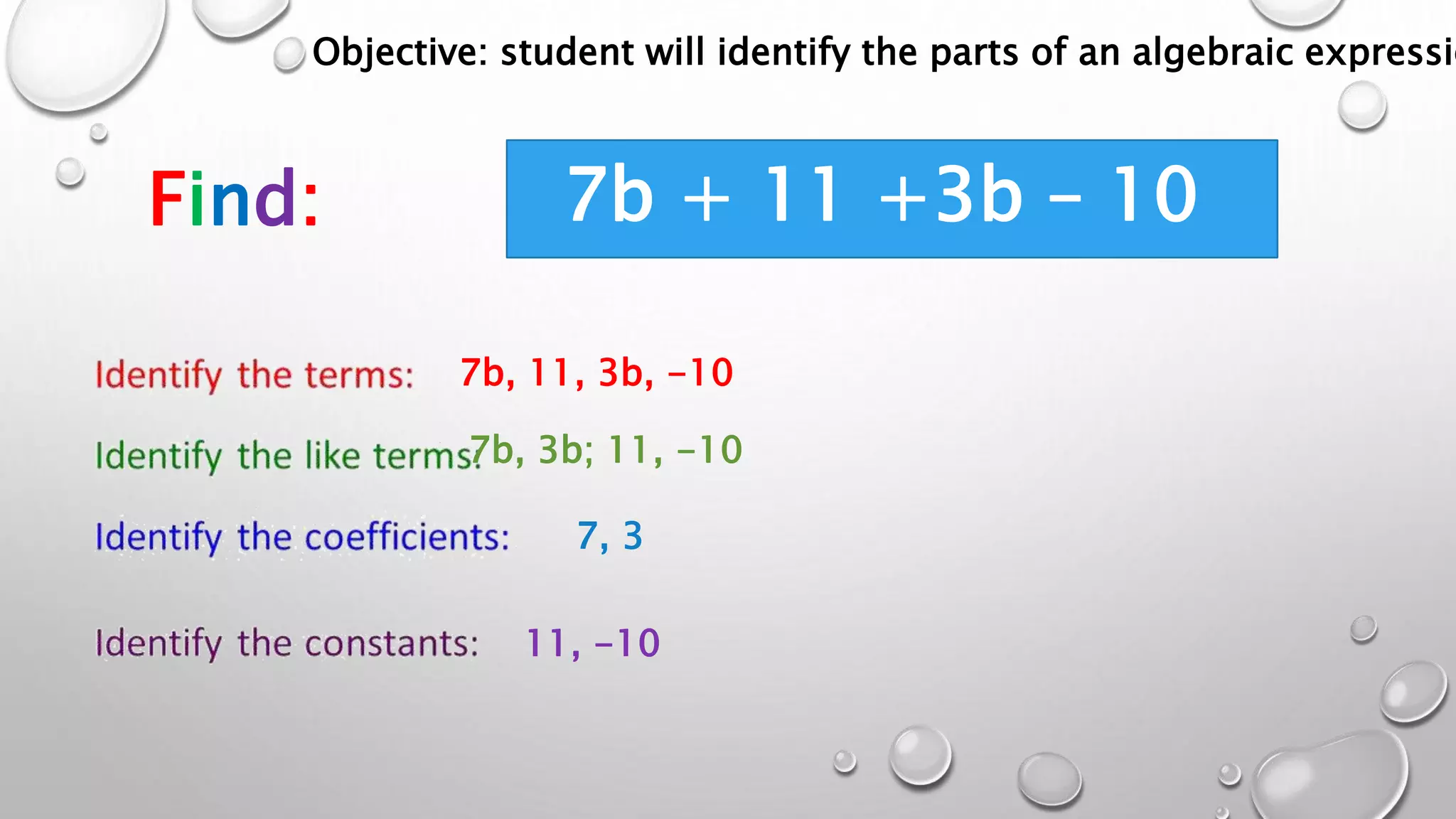 5 3 write algebraic expressions | PPTX