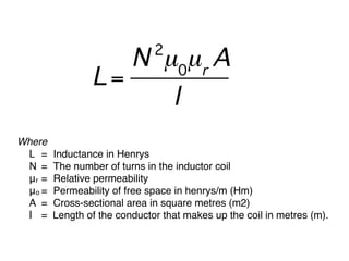 Inductance Formula