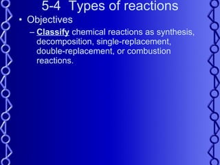 5-4 Classifying Reactions | PPT