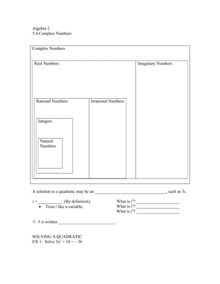 A2 5-4 Complex Notes | PDF