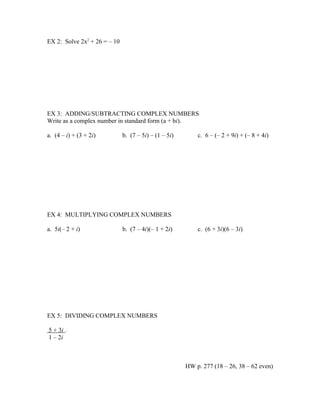 A2 5-4 Complex Notes | PDF