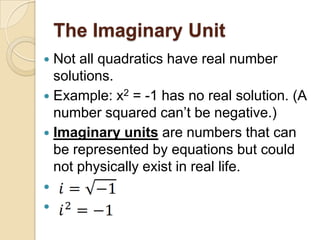 5.4 Complex Numbers | PPTX | Physics | Science