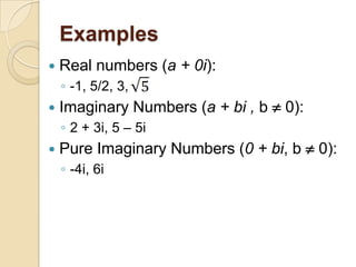 5.4 Complex Numbers | PPTX | Physics | Science