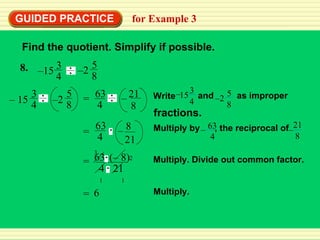 5.4 dividing fractions updated | PPT